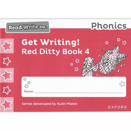 Read Write Inc. Phonics: Get Writing! Red Ditty Book 4 Pack of 10 ...