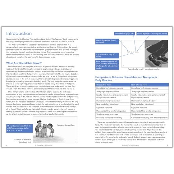 Red Squirrel Teachers' Book Levels 1-3 (N959500W) | Badger Learning