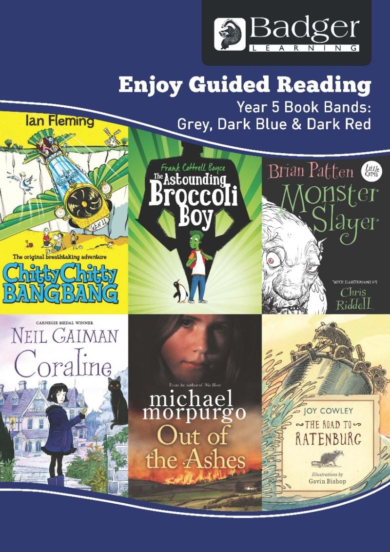 Enjoy Guided Reading KS2 Book Bands: Year 5 Grey, Dark Blue & Dark Red ...