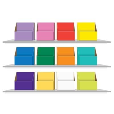 Colour Coded Storage Boxes for KS1 Book Bands (Y992500W) | Badger Learning