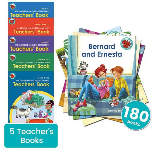 Red Squirrel Phonics Levels 1–7 + Teacher Books (N938900W) | Badger ...