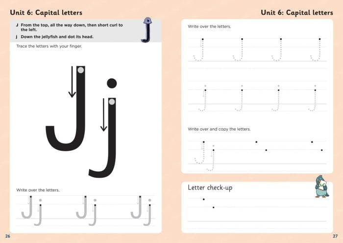 Little Wandle Handwriting Workbook 3: Capital letters by Rachel Davis ...
